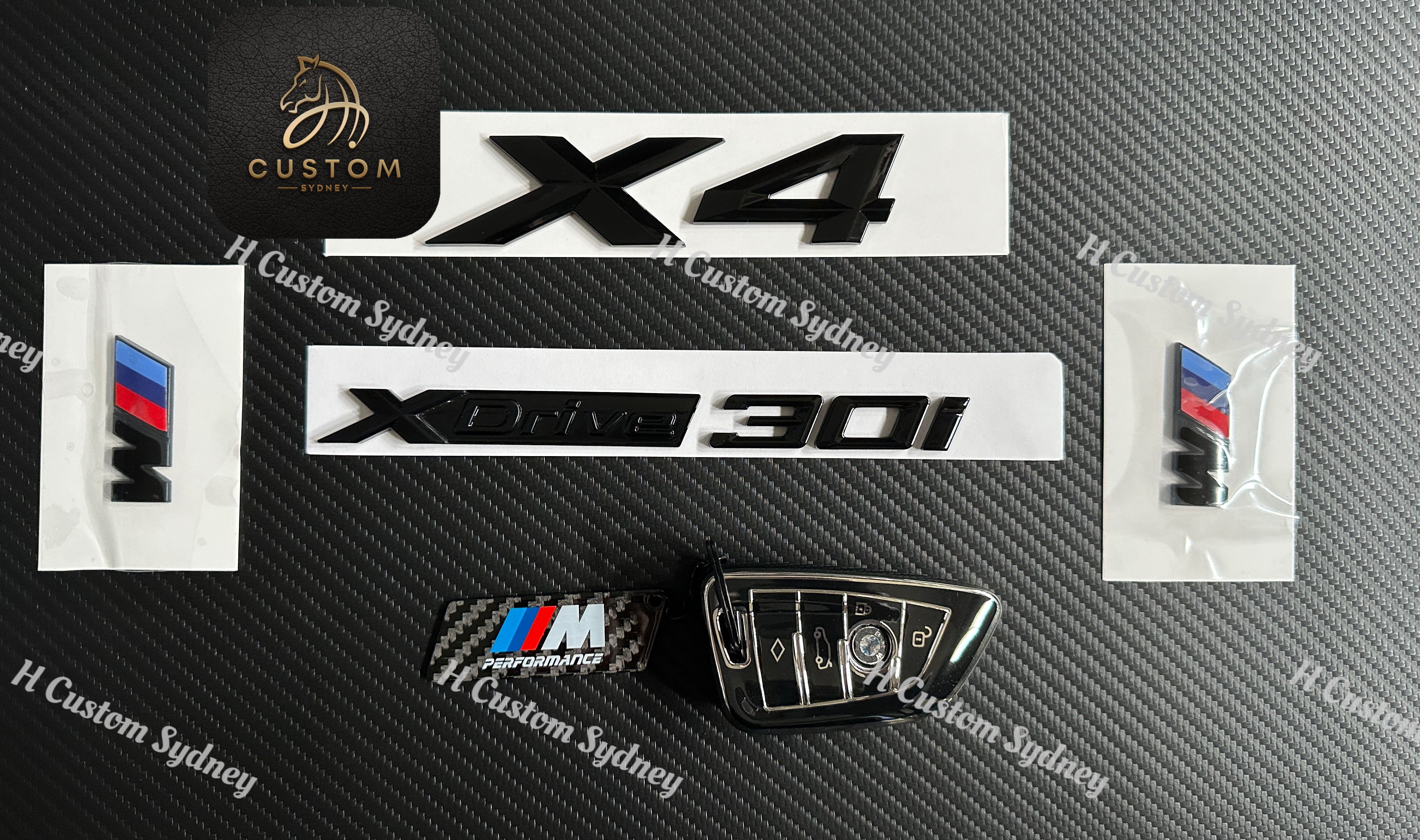 Gloss Black X3 4 Xdrive 20i 20d 30i Full Badges Emblem Package For BMW ...