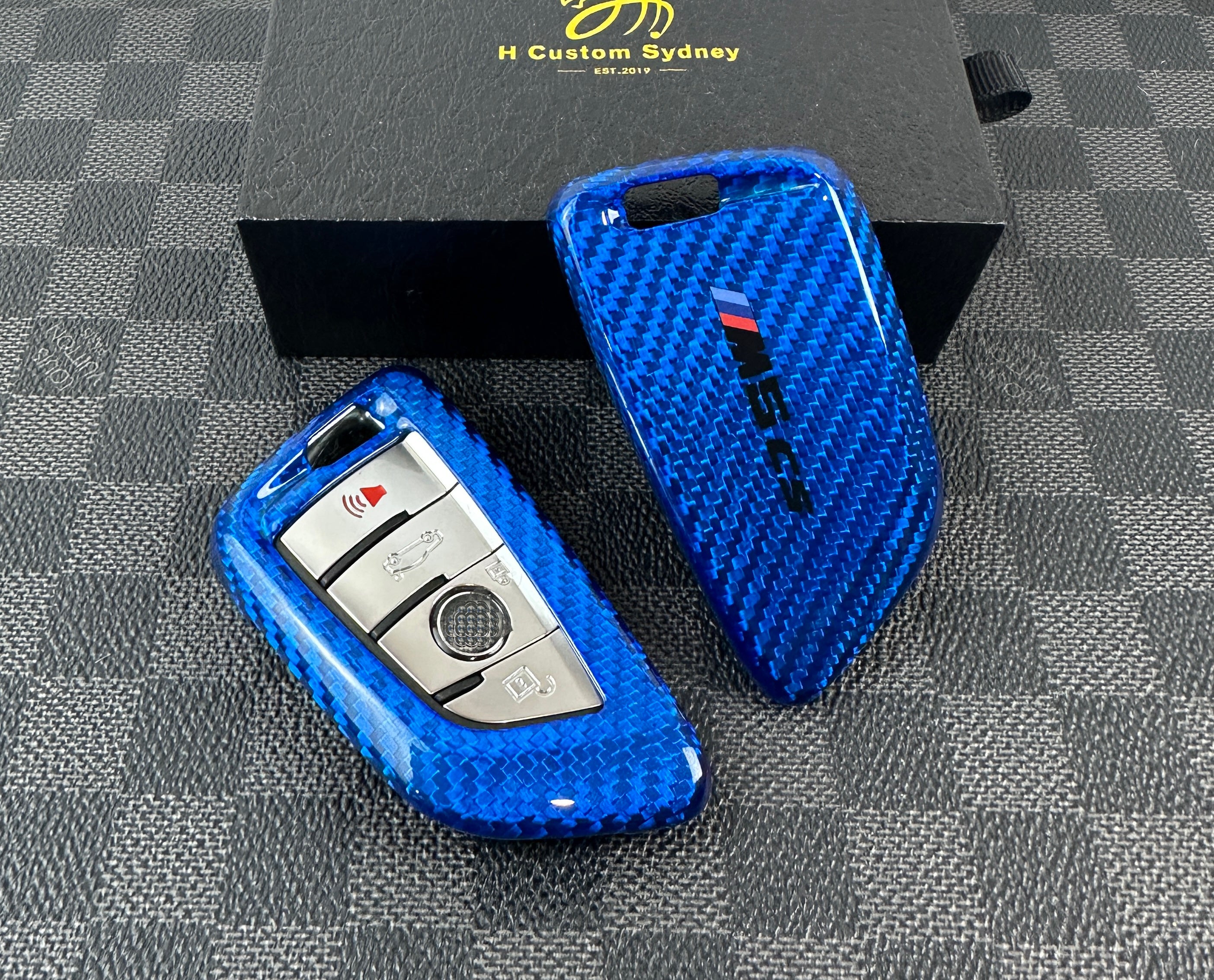 BMW M5 CS Edition Premium Fiber Key Fob Cover keychain Pack For BMW M5 ...