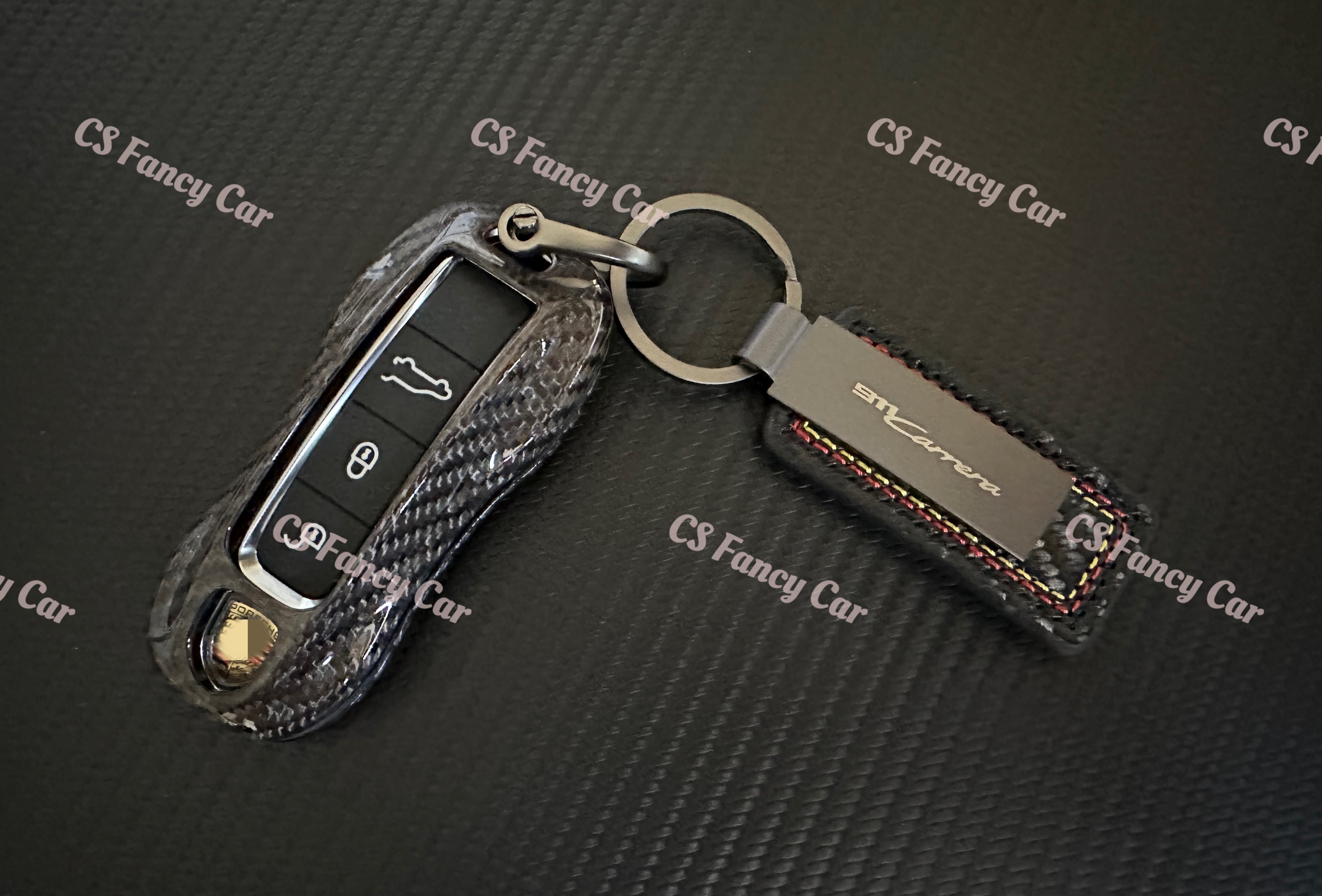 Premium Fiber Key Fob Cover Case Pack For Porsche 911 Carrera Custom M ...