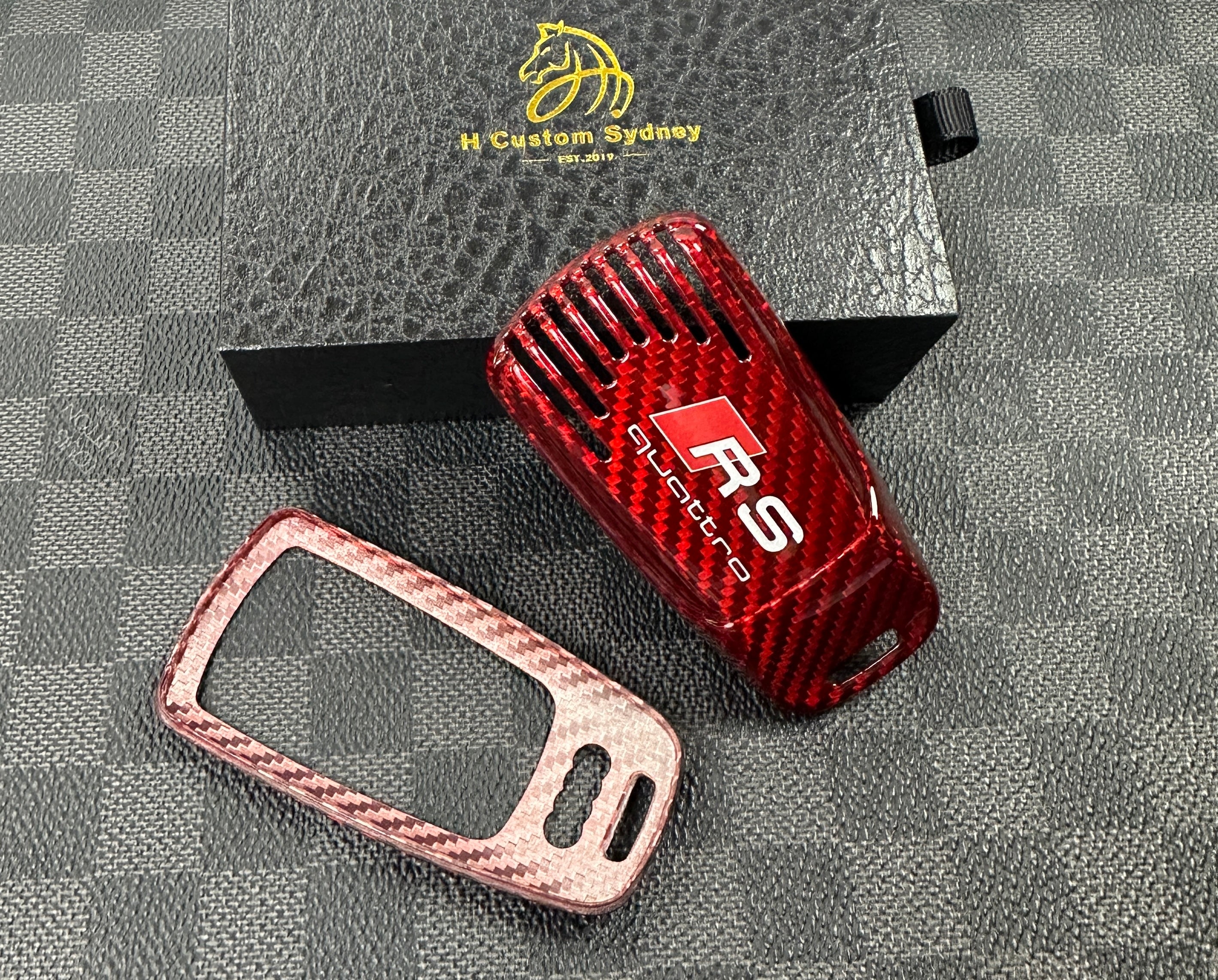 RS Premium Fiber Key Fob Cover For Audi RS4 RS5 TTRS R8 Custom Made – H ...