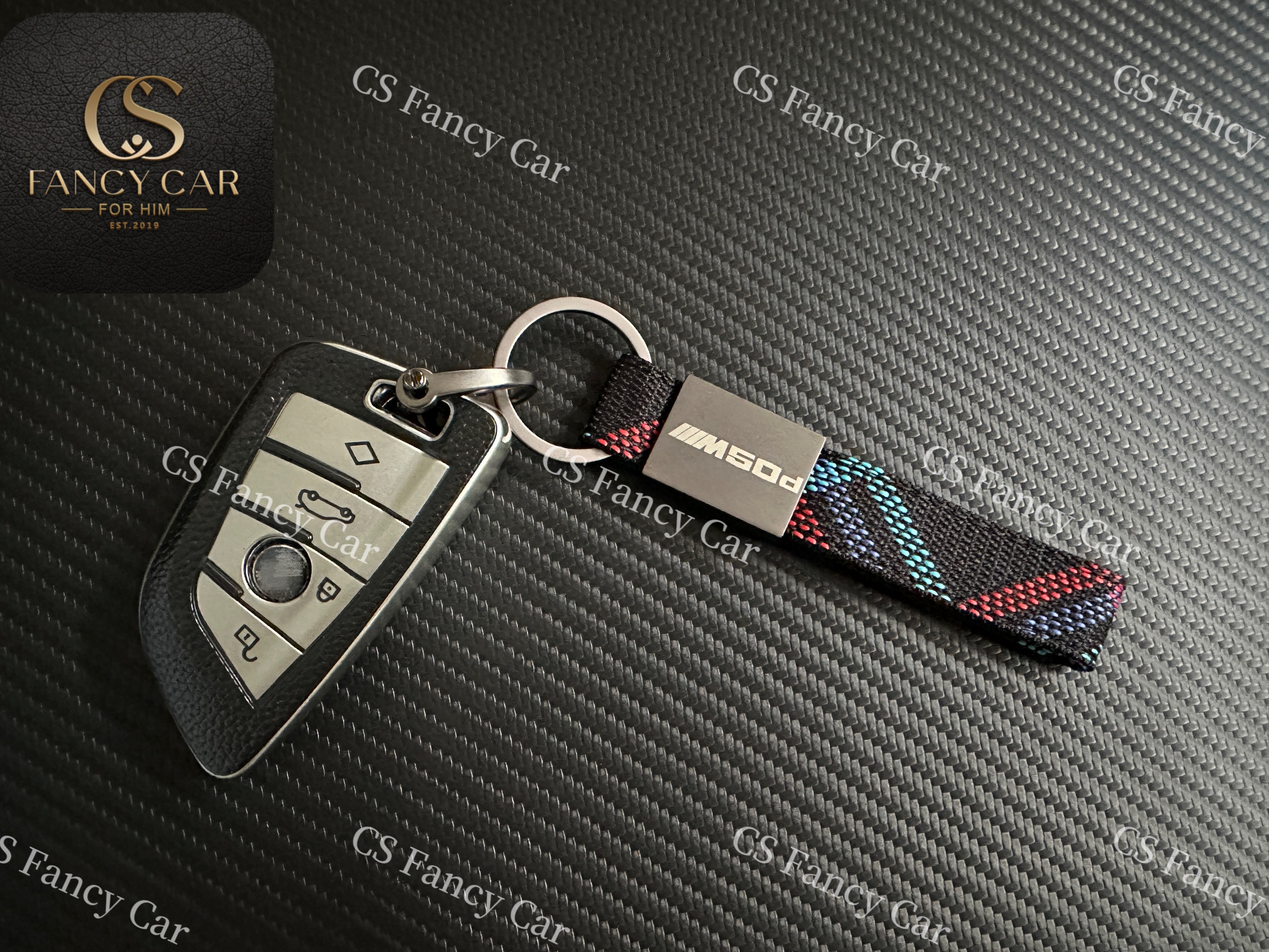 Premium Key Cover Case Keychain For BMW X5 X6 X7 M50d Model Custom Mad ...