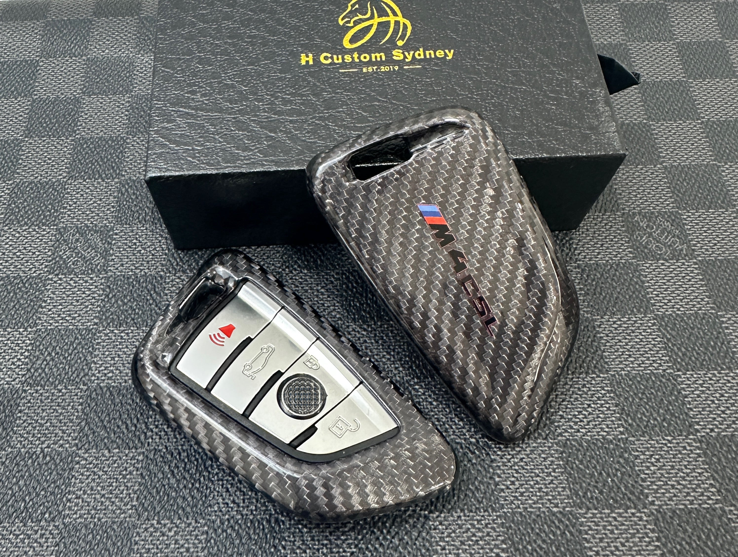 M4 CSL Premium Carbon Fiber Key Fob Cover Case Keychain Pack For BMW M ...
