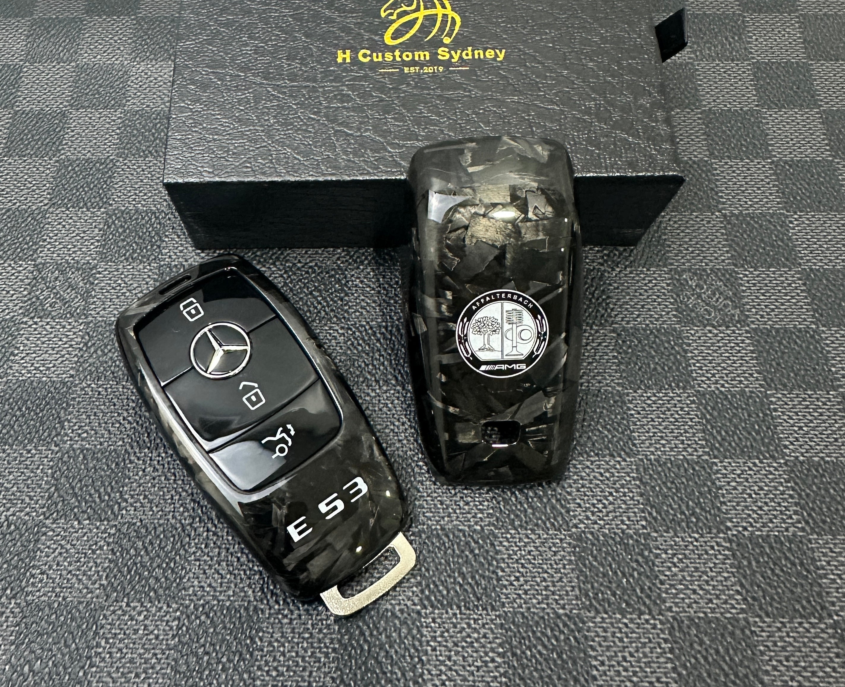 Premium Forged Carbon Fiber Key Fob Cover Case For Mercedes E53 AMG Mo ...