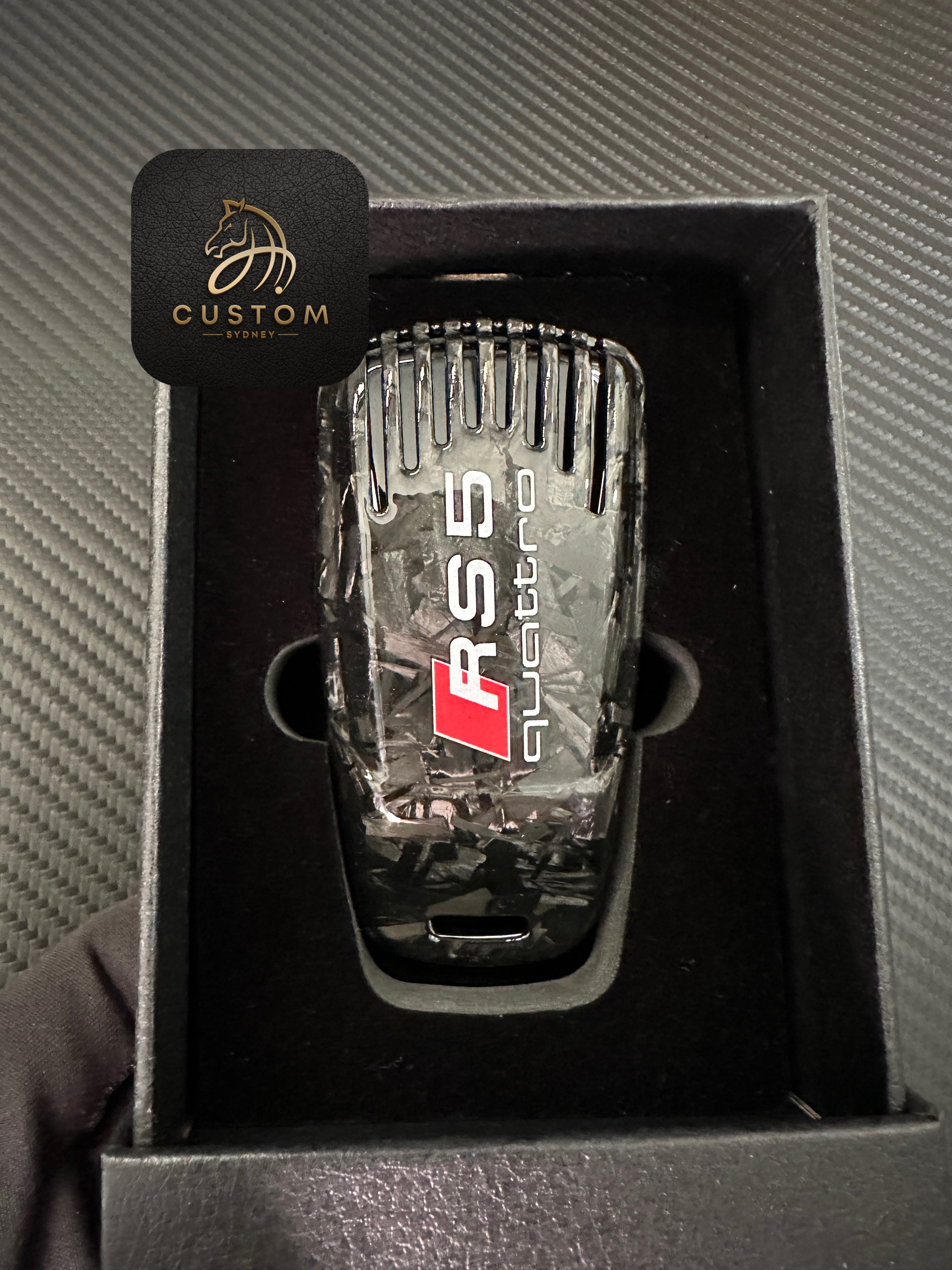 Premium Forged Carbon Fiber Key Fob Cover For Audi RS5 RS4 TTRS R8 Exc ...