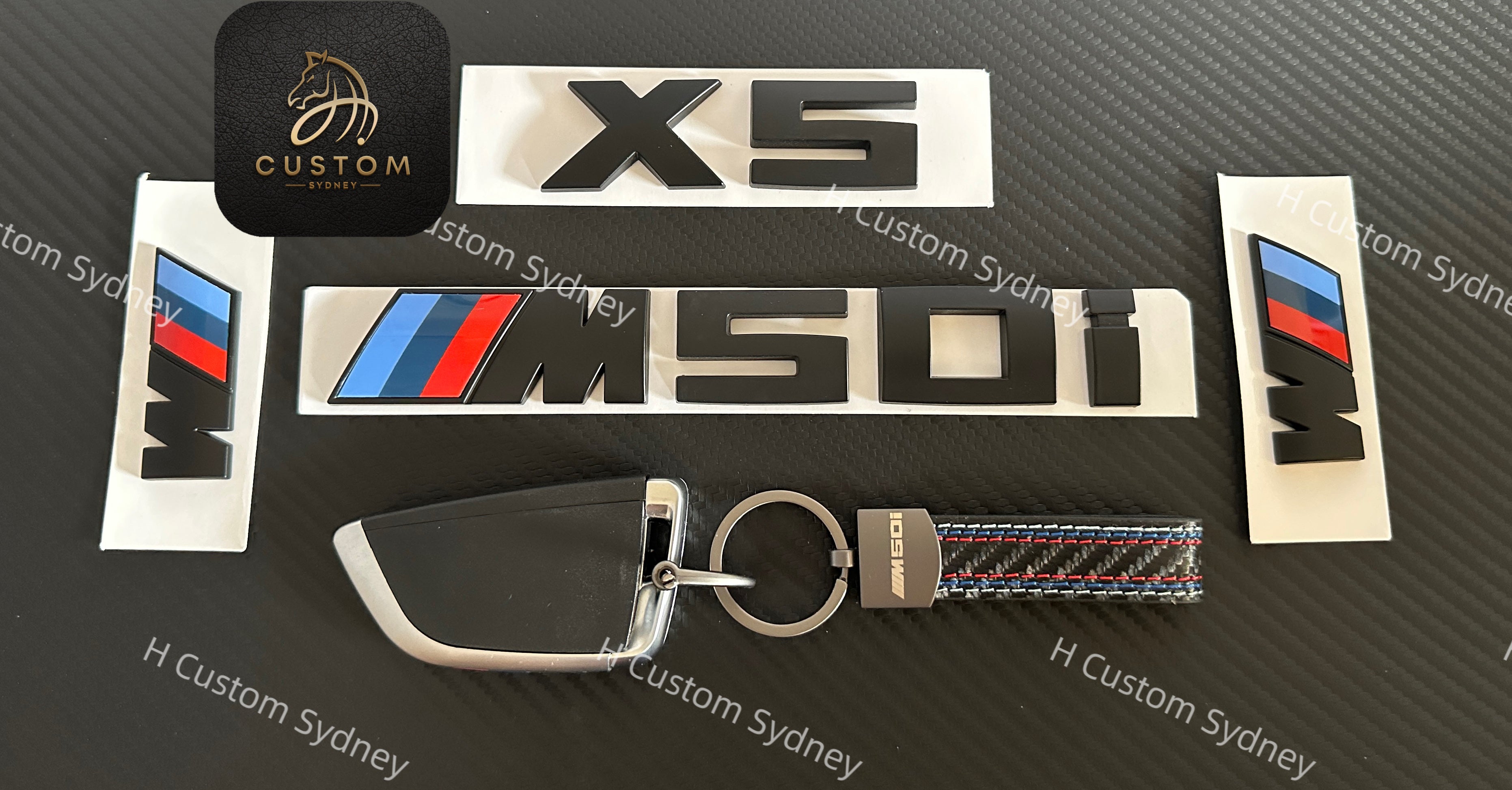 Matte Black X5 M50i Full Badges Emblem For BMW X5 G05 G05LCI 2018-2023 ...