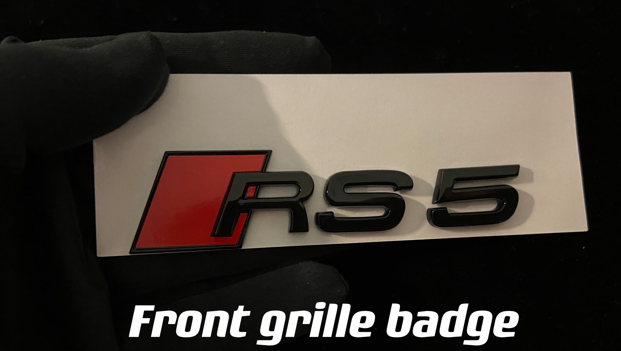 RS5 Gloss Black Full Badges Package For Audi RS5 2013-2023 Exclusive P ...